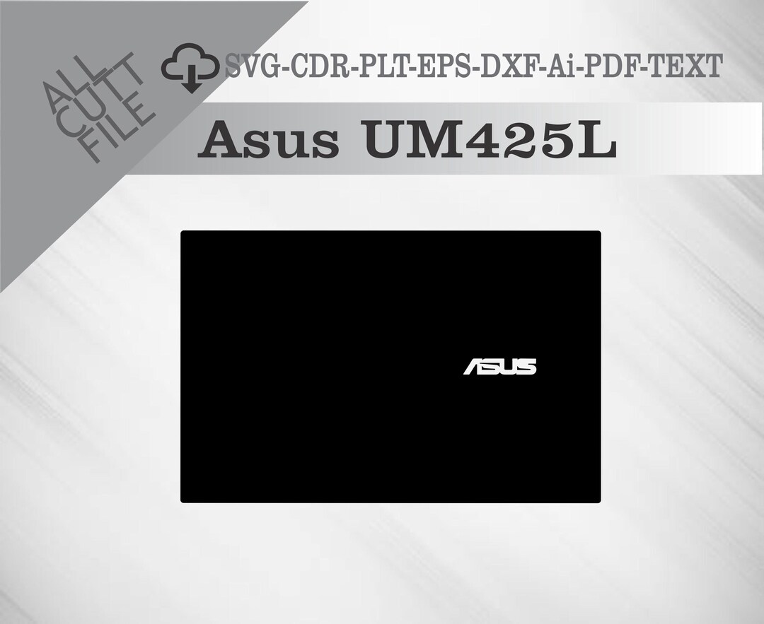 Asus UM425L Skin Vector Templete File Skin Die Cut Layout - Etsy
