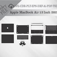 MacBook Air 13" Keyboard Skin Template SVG Vector Cut File - Etsy