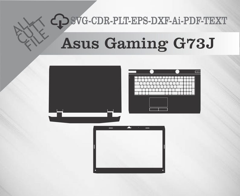 Asus Gaming G73J Skin Vector Templete File Skin Die Cut Layout - Etsy