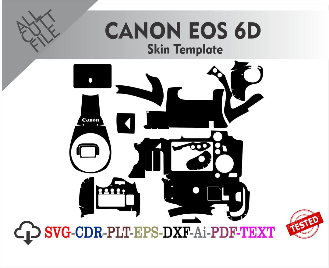 CANON EOS 6D Skin Vector Templete File Die Cut Layou - Etsy Australia