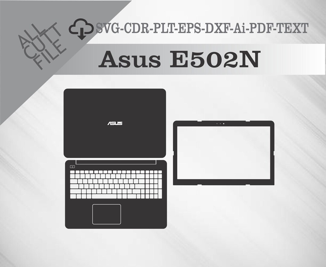 Asus E502N Skin Vector Templete File Skin Die Cut Layout - Etsy