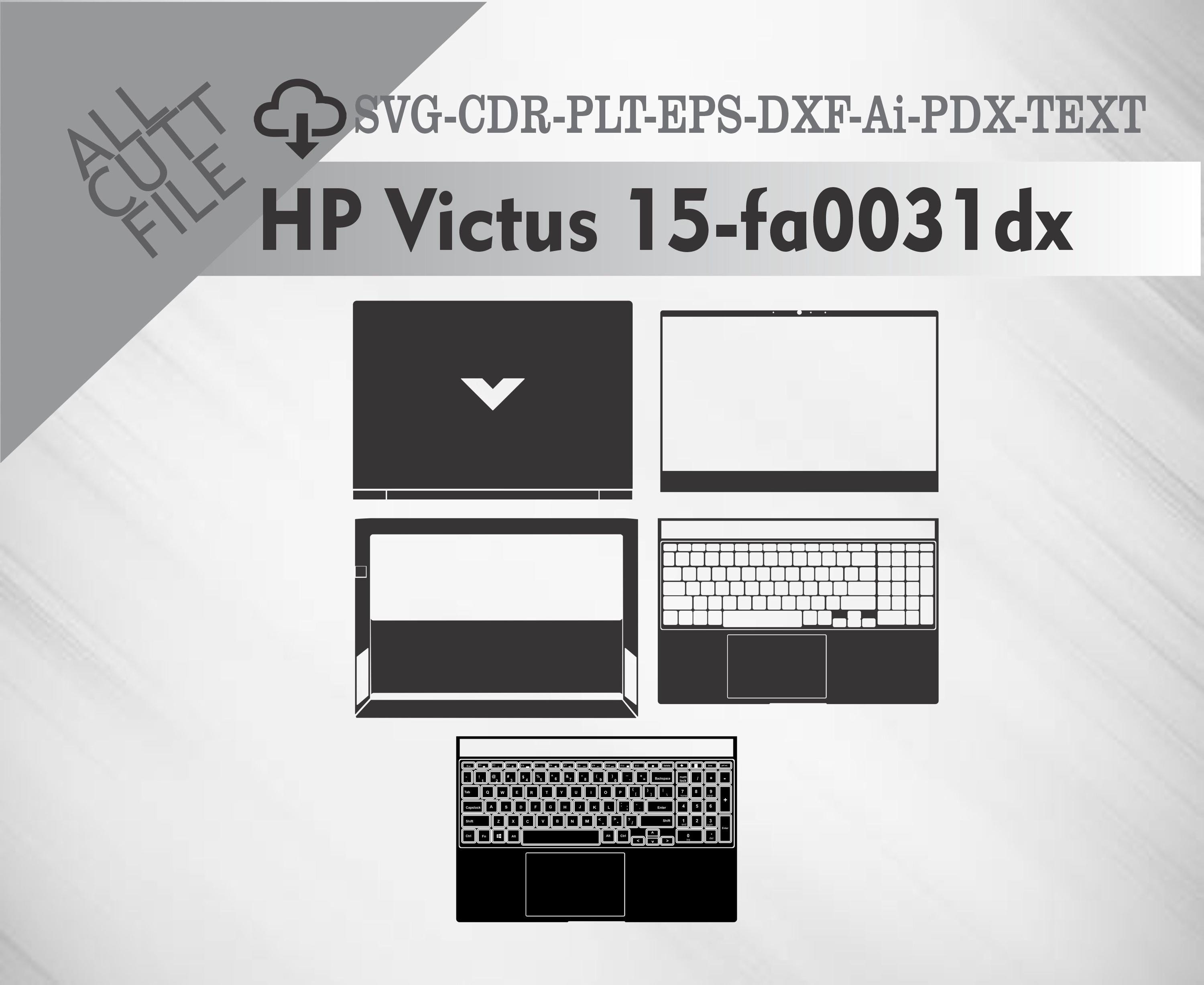 HP Victus 15-fa0031dx Skin Vector Templete File Skin Die Cut Layout - Etsy