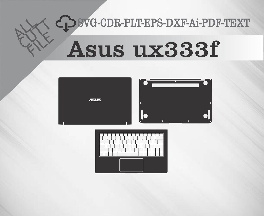 Asus Ux333f Skin Vector Templete File Skin Die Cut Layout - Etsy