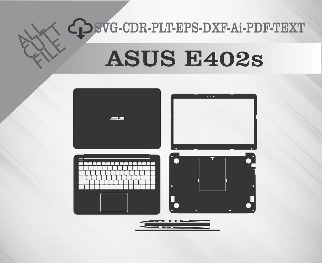 ASUS E402s Skin Vector Templete File Skin Die Cut Layout - Etsy