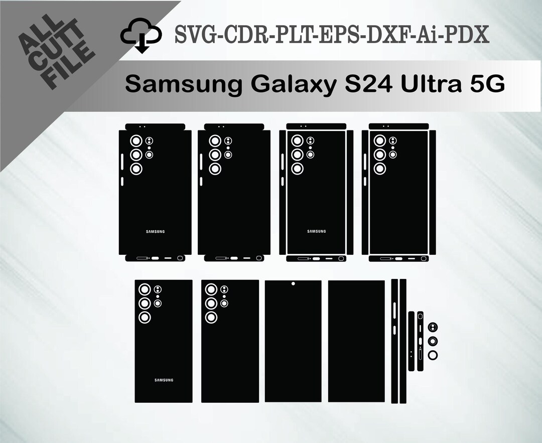 Samsung Galaxy S24 Ultra 5G Skin Vector Templete File Skin Die Cut ...