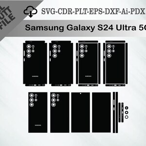 Samsung Galaxy S24 Ultra 5G Skin Vector Templete File Skin Die Cut ...