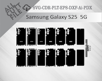 Samsung Galaxy S25 Ultra 5G Skin Vector Templete File Skin Die Cut ...