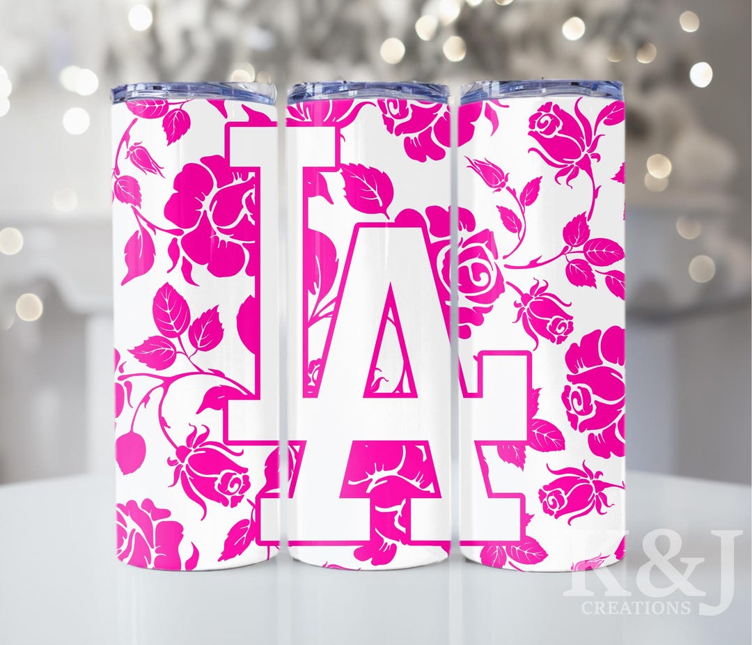 Tumbler Wrap LA Pink Flowers Dodge - Etsy