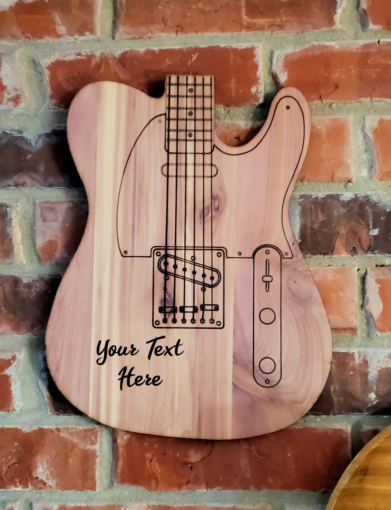 Large Personalized Laser Engraved Wood Guitar Shaped Gift. | Etsy