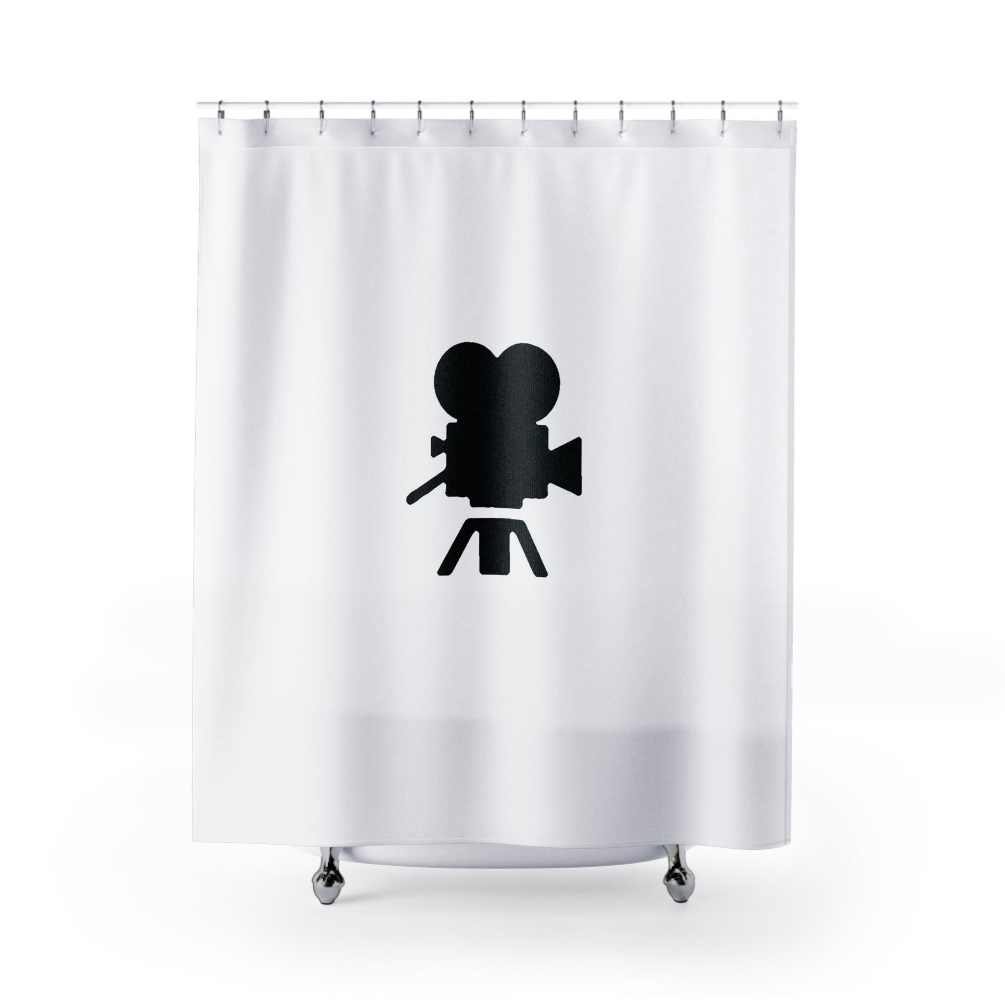Movie Camera Shower Curtain, Golden Age of Hollywood, Classic Cinema ...