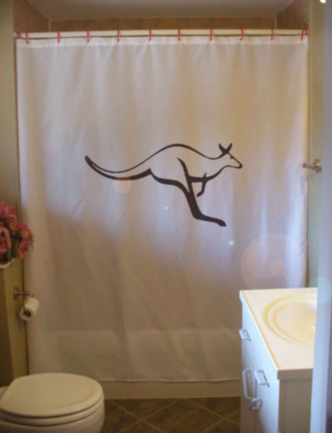 Kangaroo Shower Curtain Australian Marsupial Land Down Under - Etsy UK