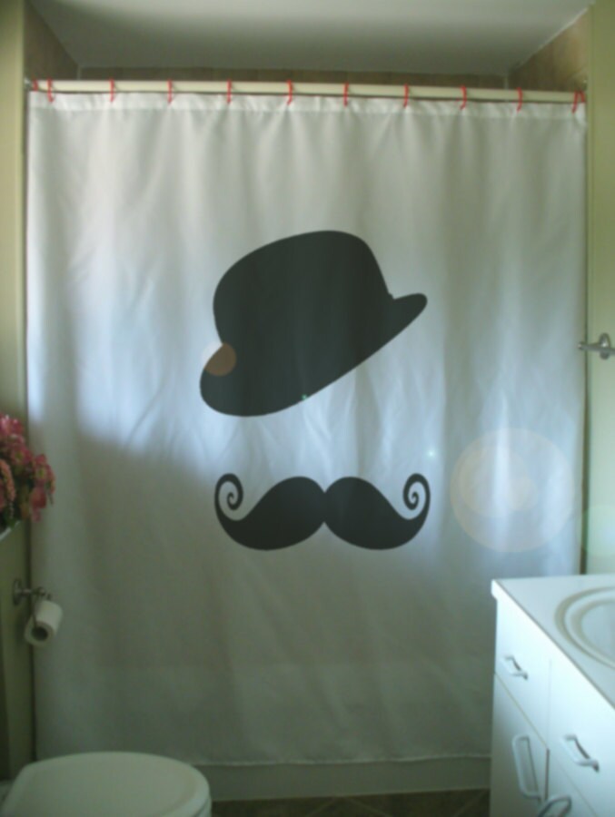 Mustache Shower Curtain