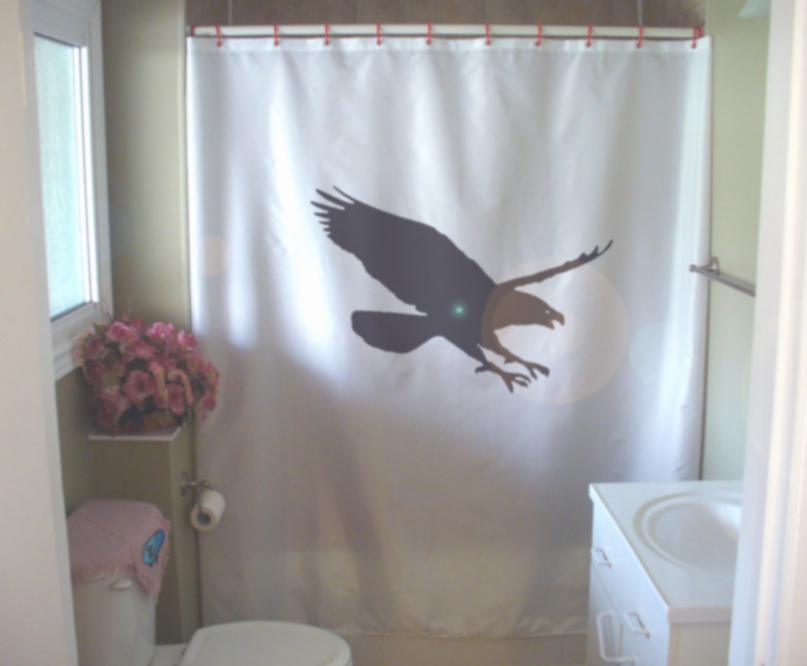 Eagle Swoop Shower Curtain Bird of Prey Predator Nature Attack - Etsy