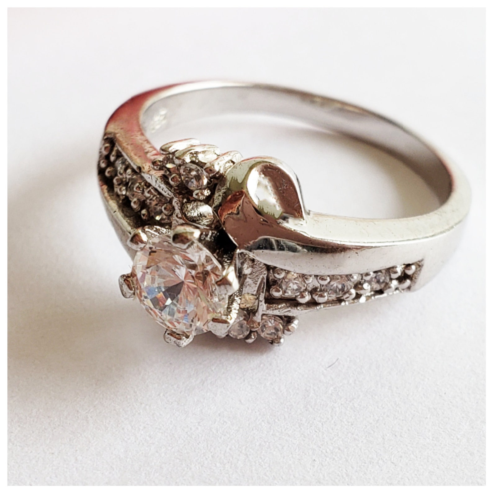 Silver Ring 925 Silver Ring Cubic Zirconia Ring Jewelry - Etsy