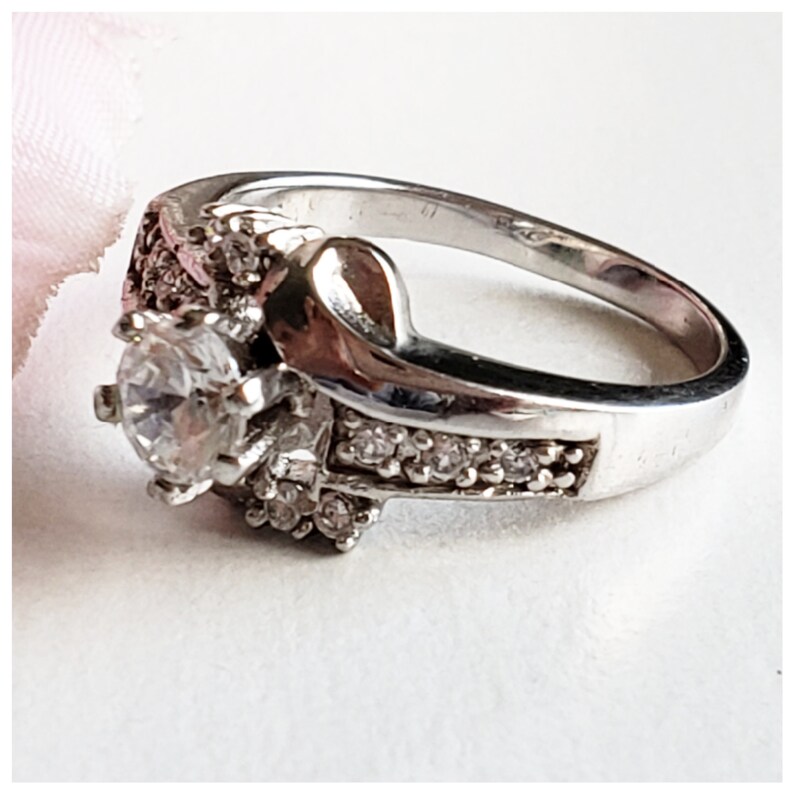 Silver Ring 925 Silver Ring Cubic Zirconia Ring Jewelry - Etsy