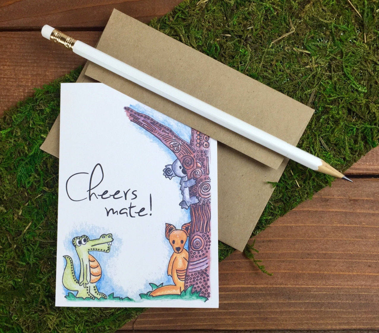 Cheers Mate Thank You Cards Australian Themed Thank You | Etsy Cheers Mate Thank You Cards Australian Themed Thank You | Etsy