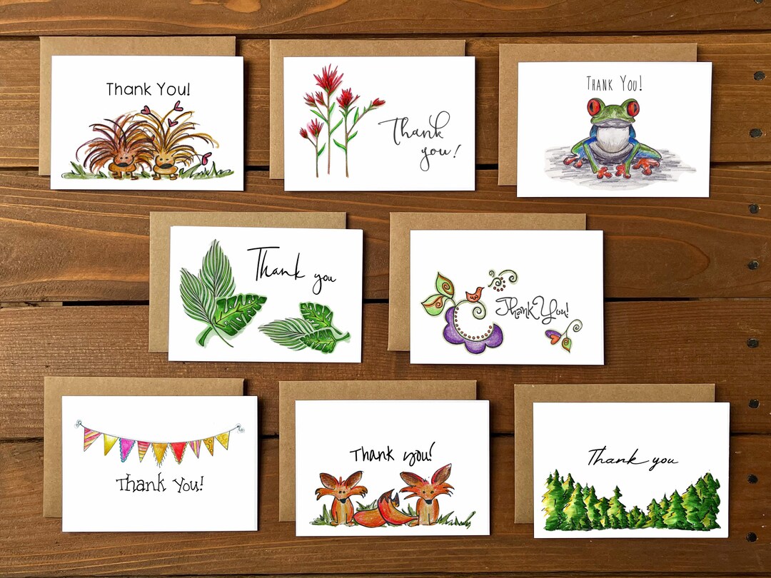 Assorted Thank You Cards With Envelopes | Teacher Thank You Notes ...