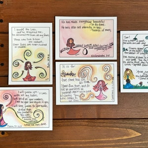 Illustrated Scripture Memory Verse Cards, Freedom- Set 1 | Christian ...