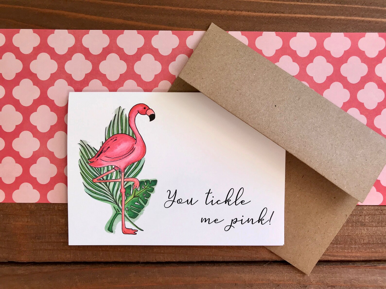 Personalized Flamingo Cards Flamingo Notecard for Birthday - Etsy