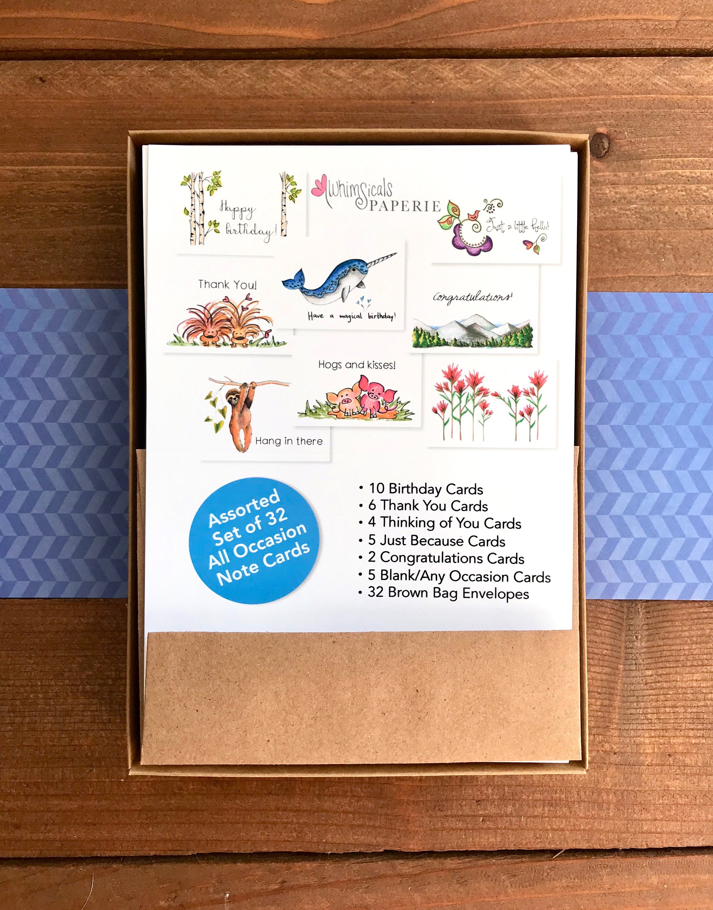 Set of 32 Assorted All Occasion Cards Boxed Note Cards | Etsy