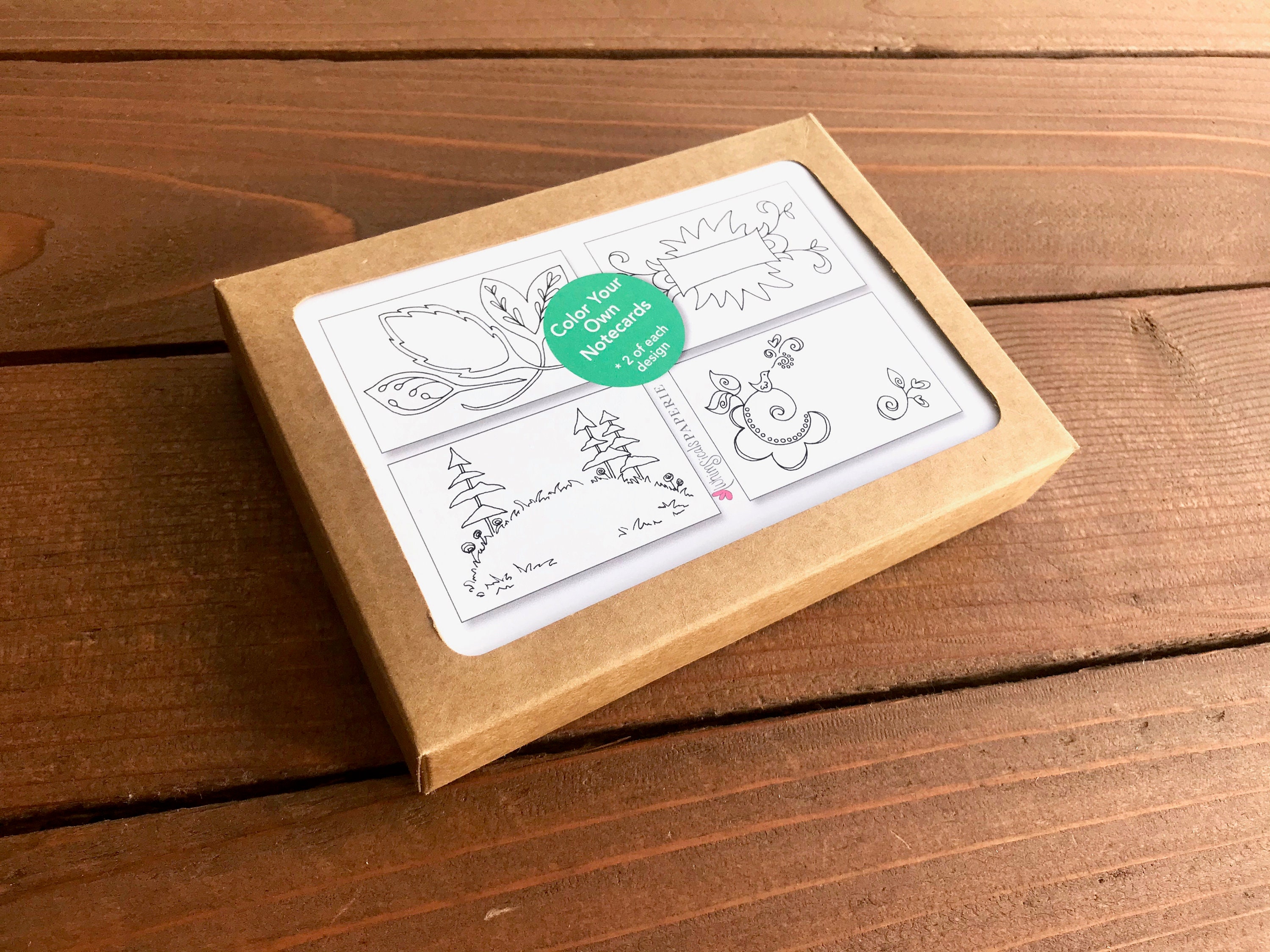 Color Your Own Cards Blank Coloring Cards Kit for Adults - Etsy Canada