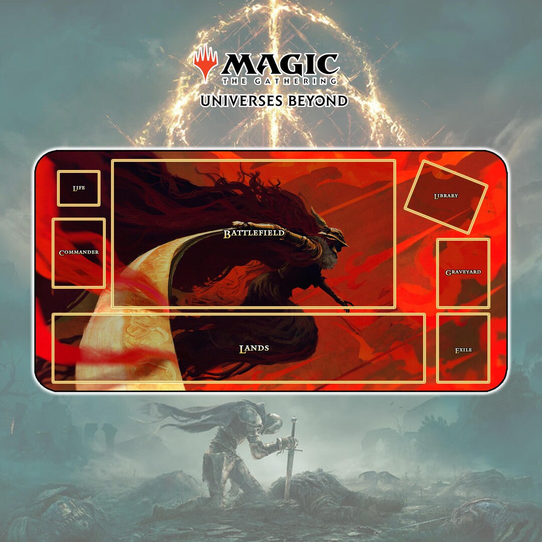 Playmat Malenia TCG MTG / 24"x14" Inches (600x350x2mm) - Etsy