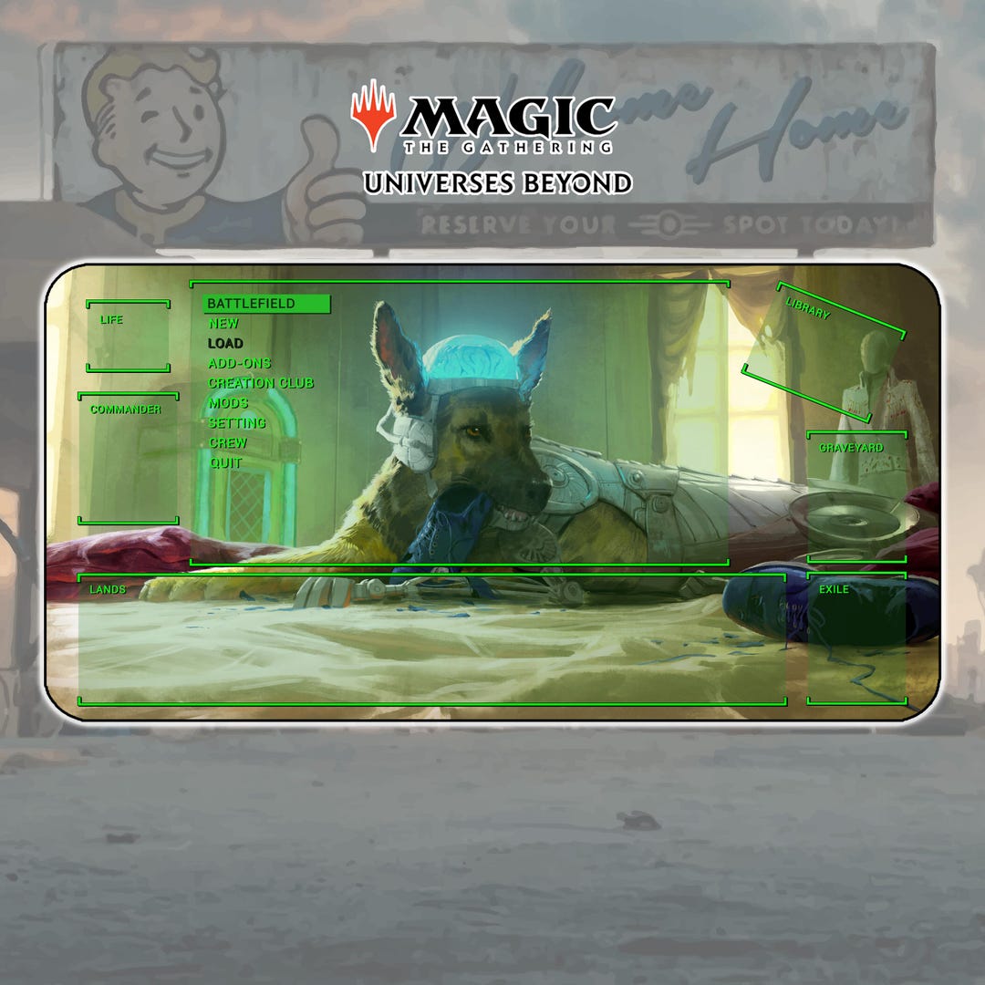 Playmat Rex Fallout TCG MTG / 24"x14" Inches (600x350x2mm) - Etsy