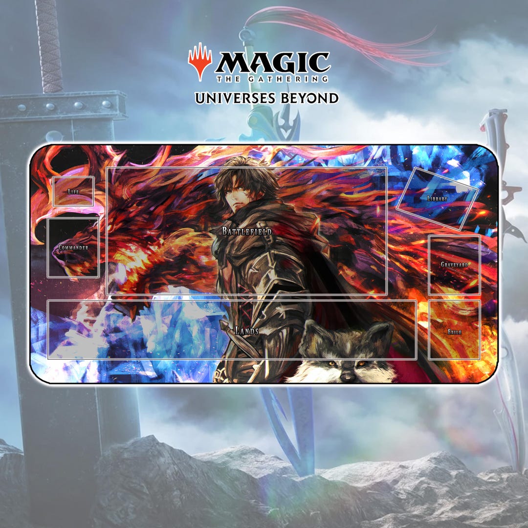 Playmat Clive TCG Mtg X FF / 24"x14" Inches (600x350x2mm) - Etsy