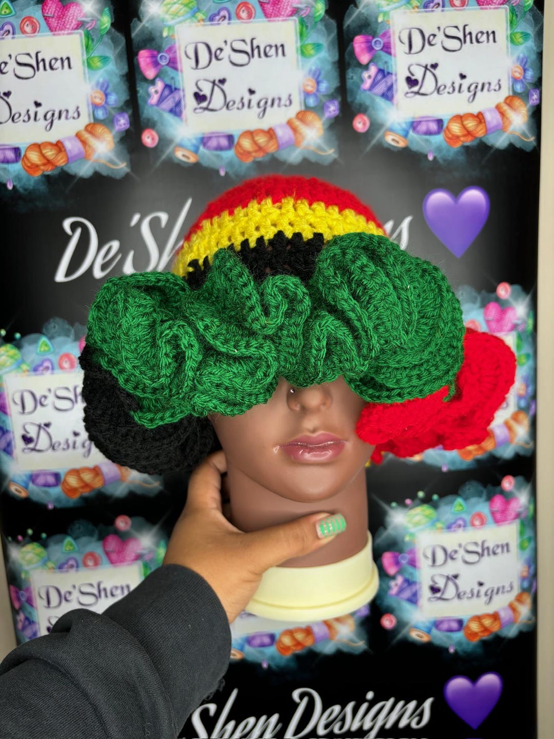 Juneteenth Crochet Ruffle Hat - Etsy