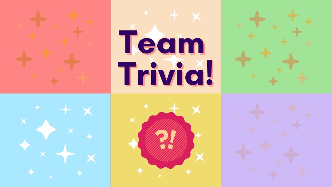 Customized Team Trivia Game - Coworker Trivia - Fun Team Building ...