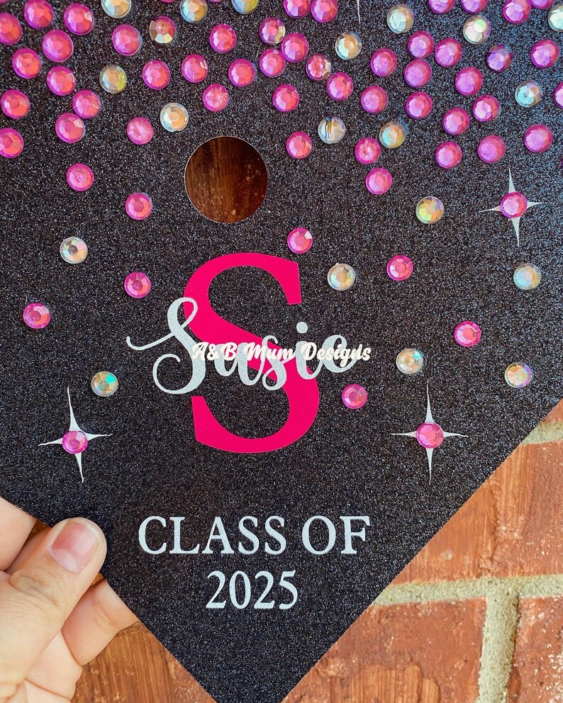Scattered Gems Graduation Cap Topper - Etsy