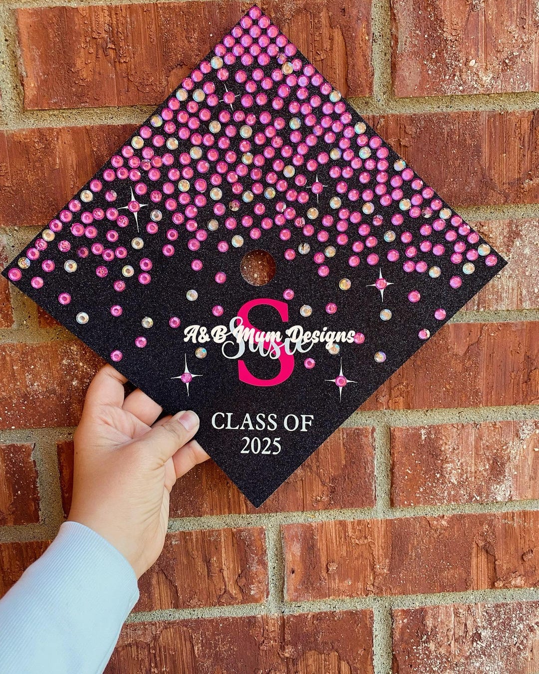 Scattered Gems Graduation Cap Topper - Etsy