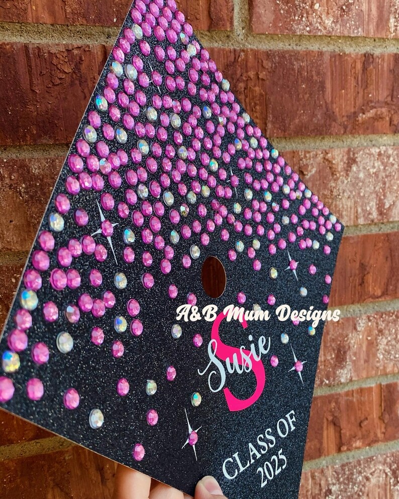 Scattered Gems Graduation Cap Topper - Etsy