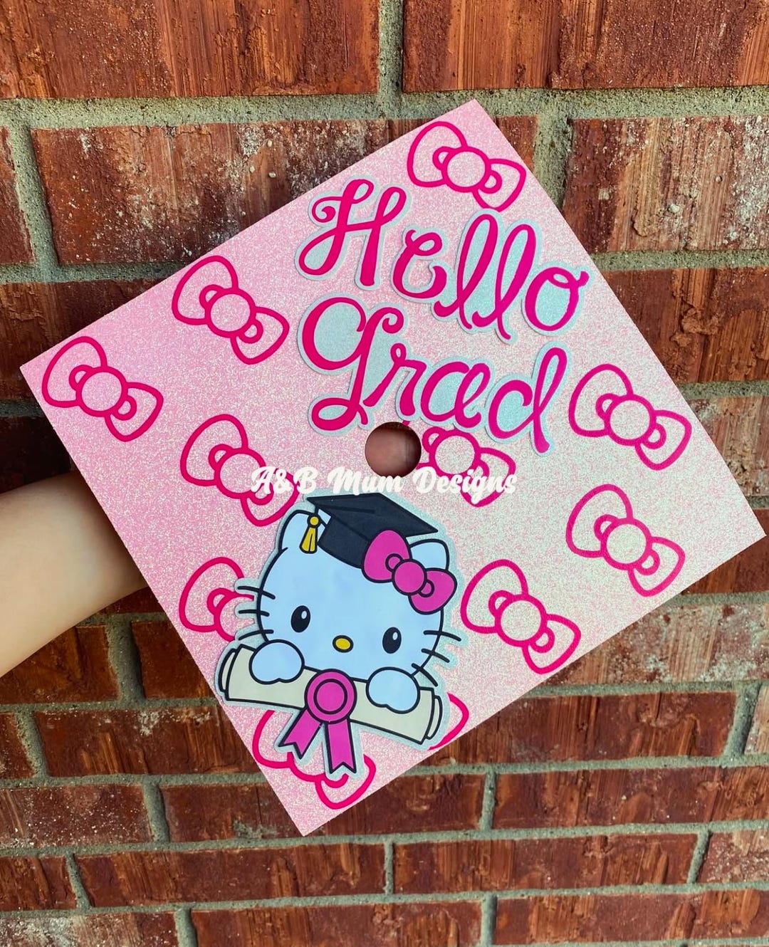 Hello Grad Graduation Cap Topper - Etsy