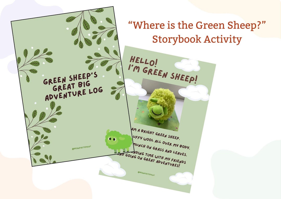 Libro de cuentos imprimible ¿Dónde está la oveja verde? Actividad ...