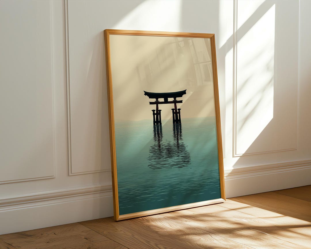 Torii Gate Japanese Decor | Decorative Wall Art Print for Modern ...