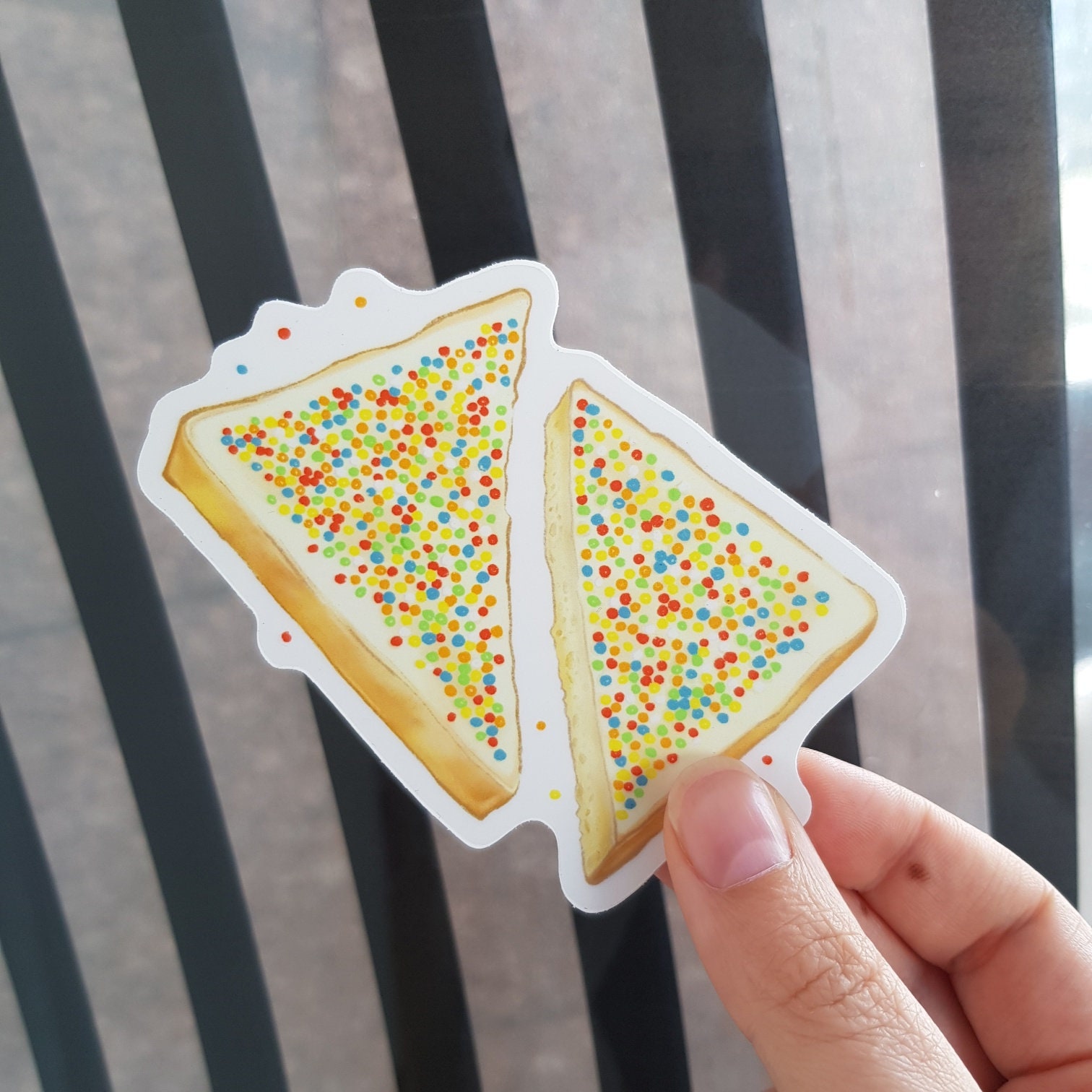 Fairy Bread Sticker, Vinyl Sticker, Aussie Food Stickers, Australian ...