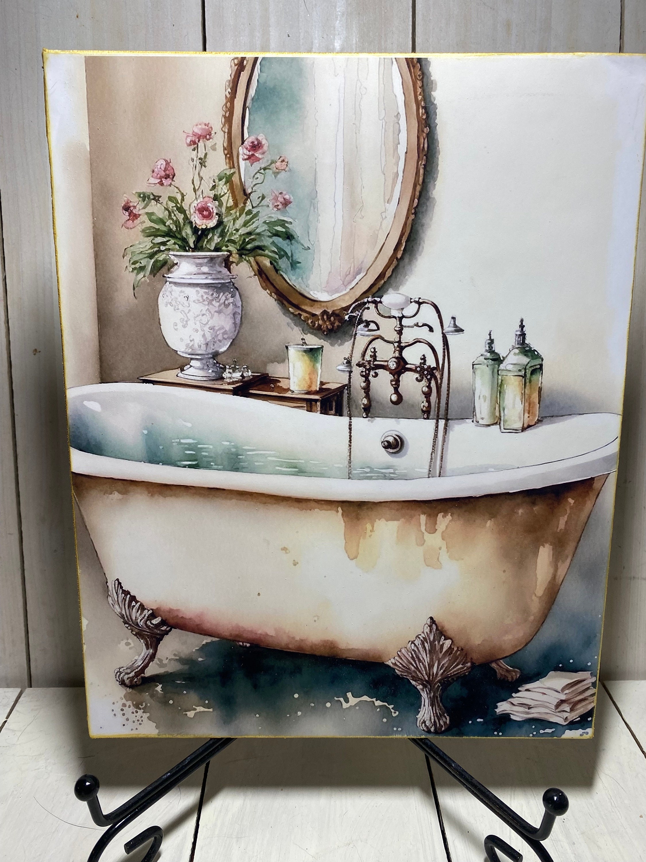 French Bathroom Art
