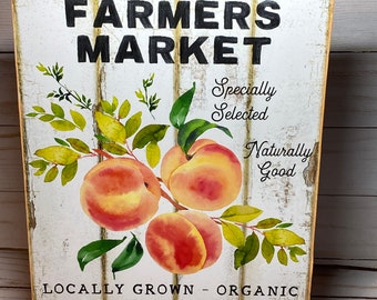 Fresh Peaches Sign | Etsy