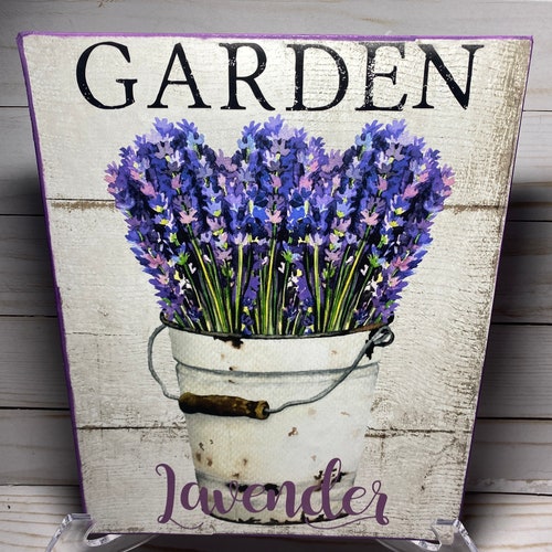 Lavender Flowers Signs French Country Decor Farmhouse Decor - Etsy