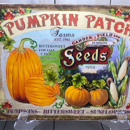 Primitive Pumpkin Sign Fall Decor Fall Pumpkin Rustic Fall - Etsy