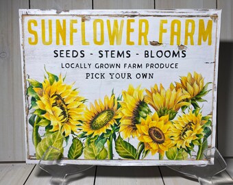 Sunflower Farm Sign - Etsy