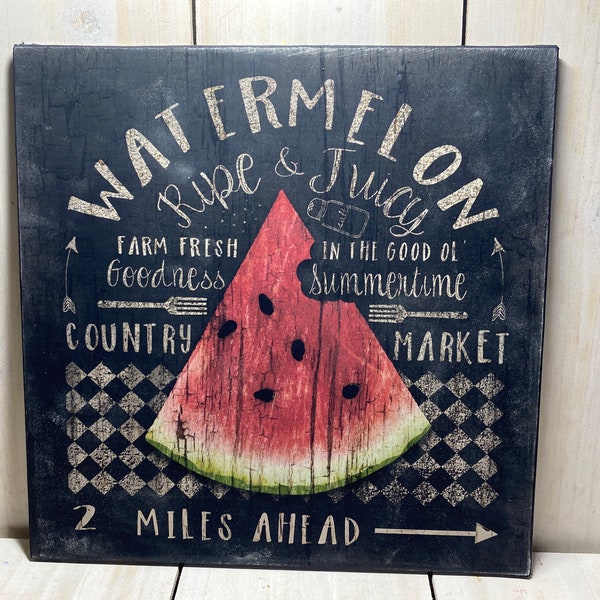 Watermelon Sign - Etsy