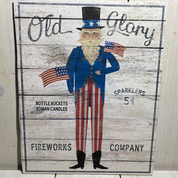 Uncle Sam Fireworks - Etsy
