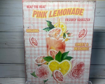 Pink Lemonade Sign - Etsy