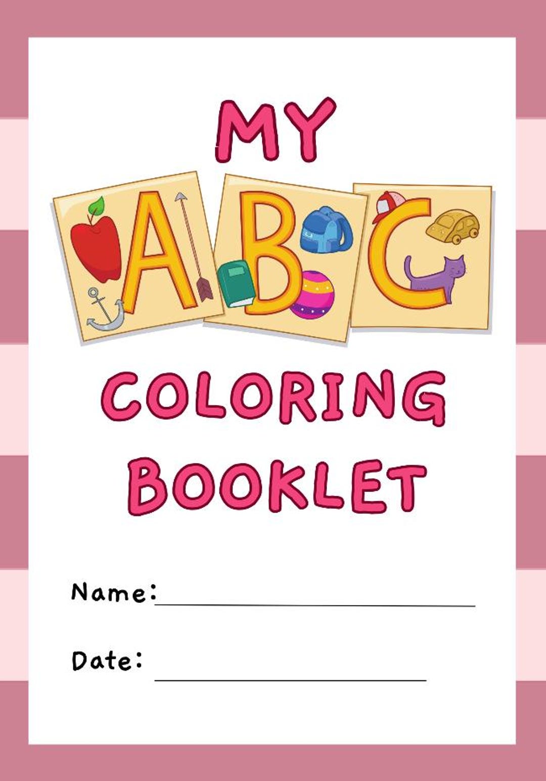 My ABC Coloring Book - Etsy