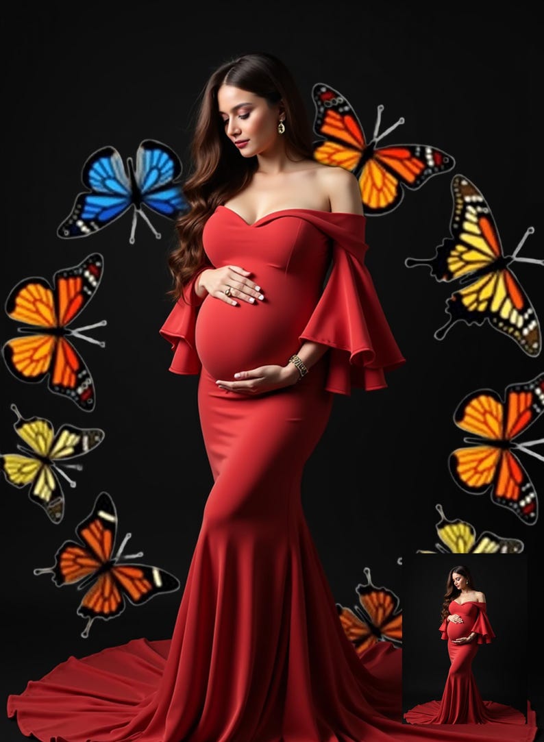 60 Butterfly Overlays PNG – Flying Butterflies for Photoshop, Maternity ...