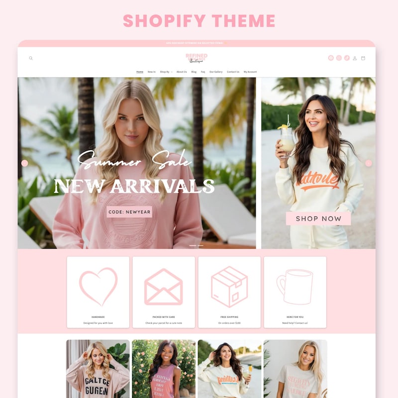 Shopify Template Creative - Etsy