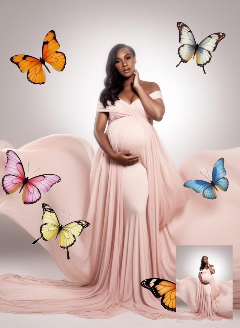60 Butterfly Overlays PNG – Flying Butterflies for Photoshop, Maternity ...