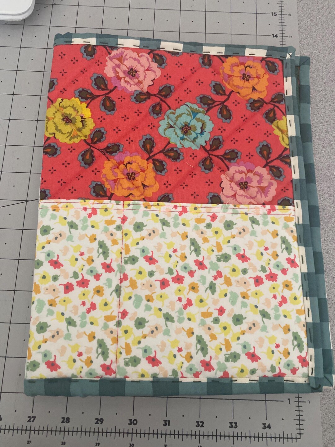 Custom Quilted Fabric Folder: Handmade Document Organizer - Etsy